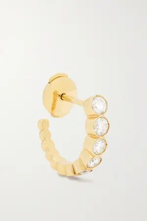 Sophie Bille Brahe Boucle Ensemble 18-karat Diamond Single Hoop Earring - Gold