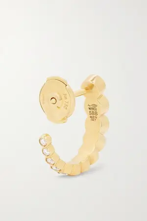 Sophie Bille Brahe Boucle Ensemble 18-karat Diamond Single Hoop Earring - Gold