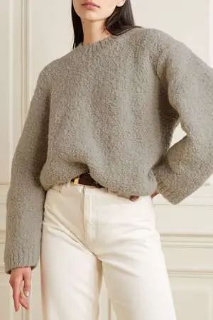 LAUREN MANOOGIAN Astrakhan Alpaca And Wool-blend Sweater