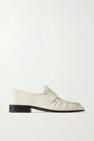 THE ROW Leather Loafers - Ivory