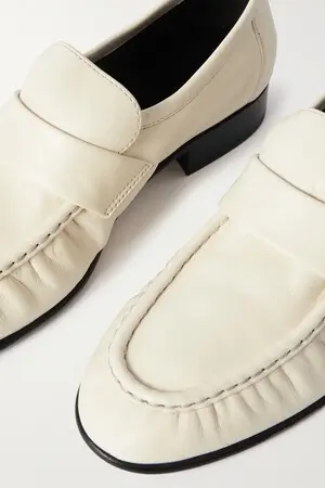 THE ROW Leather Loafers - Ivory