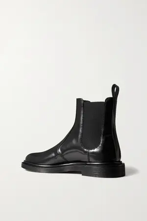 THE ROW Ranger Glossed-leather Chelsea Boots