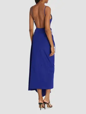 JASON WU Draped Ruched Midi-dress