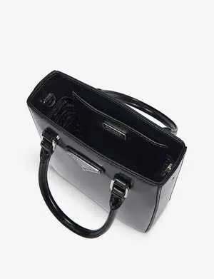 Prada Logo-embellished Leather Cross-body Bag