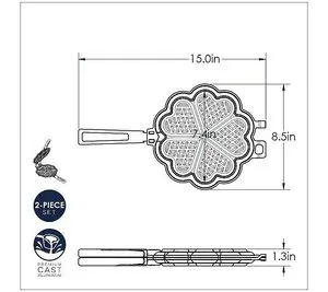 NORDICWARE Sweetheart Waffler