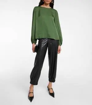 Velvet By Graham & Spencer Leila Satin Top