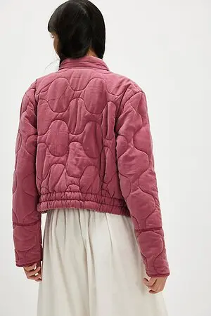 Free People Aura Liner Jacket - Beau Berry