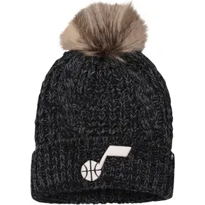 '47 Utah Jazz Meeko Cuffed Knit Hat With Pom - Black