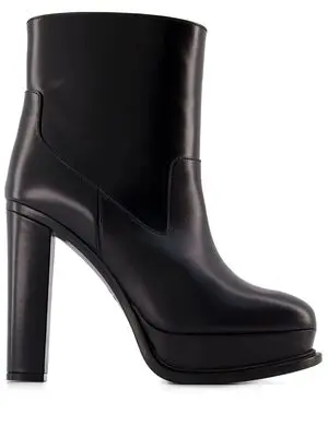 Alexander Mcqueen Almond Toe Boots For Women
