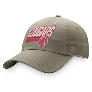 Top Of The World Washington State Cougars Slice Adjustable Hat - Khaki