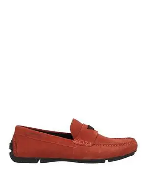Emporio Armani EMPORIO ARMANI Leather Loafers Red