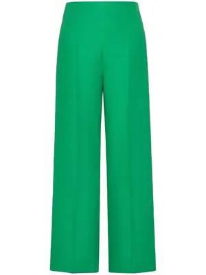 Valentino Garavani Wide-leg Wool-silk Trousers