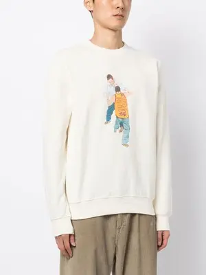 LEATHERSMITH OF LONDON Graphic-print Detail Sweatshirt