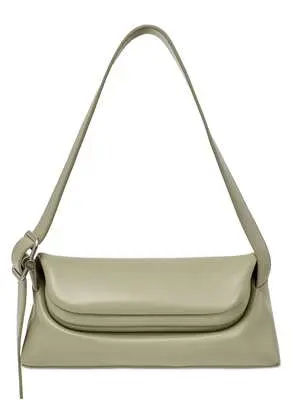 OSOI Folder Brot Leather Shoulder Bag Sage Green