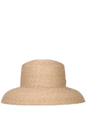 Alberta Ferretti Raffia Bucket Hat - Beige
