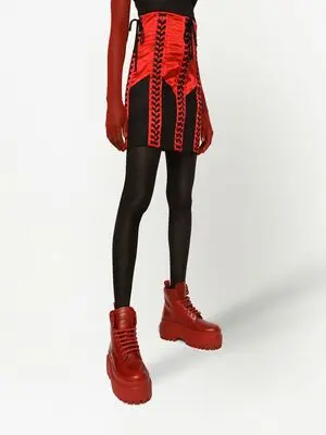 Dolce & Gabbana Eyelet-detail Corset Mini Skirt