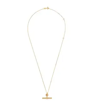 TILLY SVEAAS T-bar Trace Chain Necklace - Gold