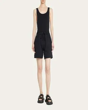 Eterne Terne Cropped Tank Top - Black