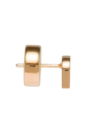 Miu Miu Logo-plaque Stud Earrings - Gold