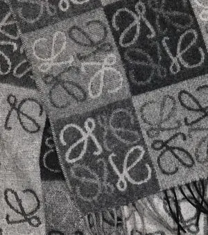 Loewe Anagram Wool And Cashmere Scarf