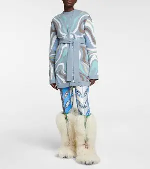 Emilio Pucci X Fusalp Marmo Wool Sweater - Blue