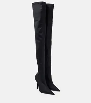 Balenciaga Knife Over-the-knee Sock Boots - Black