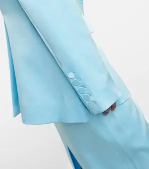 Alex Perry Wells Crêpe Satin Blazer