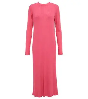 Velvet By Graham & Spencer Ember Ribbed-knit Midi Dress