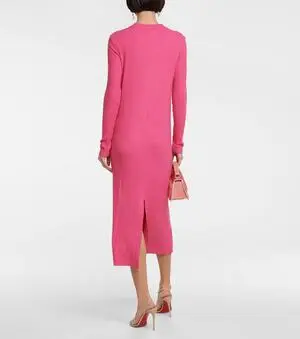 Velvet By Graham & Spencer Ember Ribbed-knit Midi Dress
