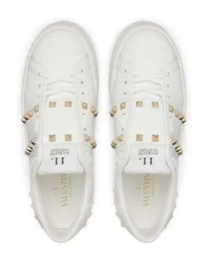 Valentino Garavani Rockstud Untitled Flatform Sneakers - White