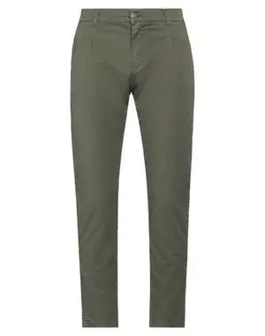 DANIELE ALESSANDRINI Pants Size Cotton, Elastane - Military Green