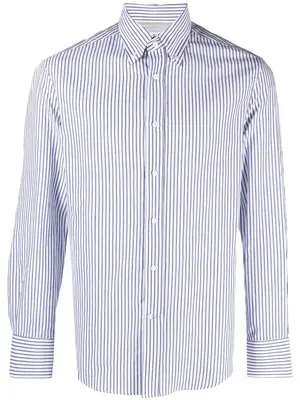 Brunello Cucinelli Striped Long-sleeve Shirt