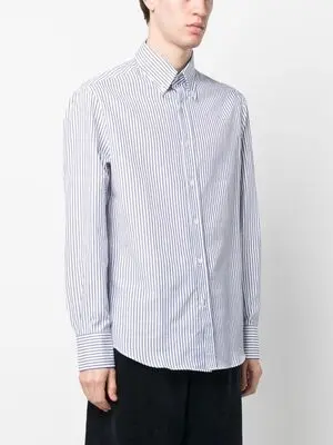 Brunello Cucinelli Striped Long-sleeve Shirt