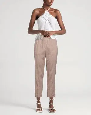 Peserico Tapered Wool-linen Pants