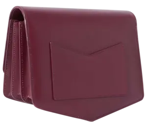 Alaïa Burgundy Le Papa Medium Leather Shoulder Bag