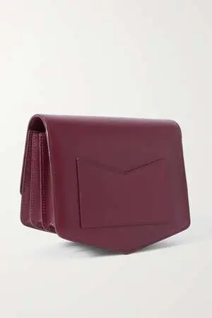 Alaïa Burgundy Le Papa Medium Leather Shoulder Bag