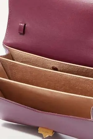 Alaïa Burgundy Le Papa Medium Leather Shoulder Bag