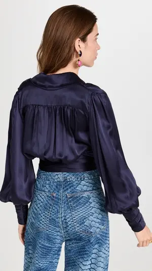 Zimmermann Silk Wrap Blouse
