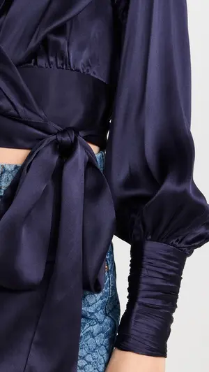 Zimmermann Silk Wrap Blouse