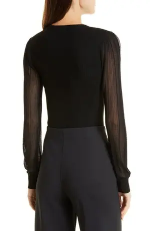 Club Monaco Mixed Yarn V-neck Sweater