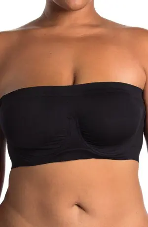 Felina Body Smooth Seamless Strapless Bra - Black