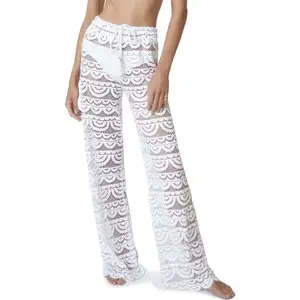 PQ Malibu Lace Cover-up Pants - Water Lily