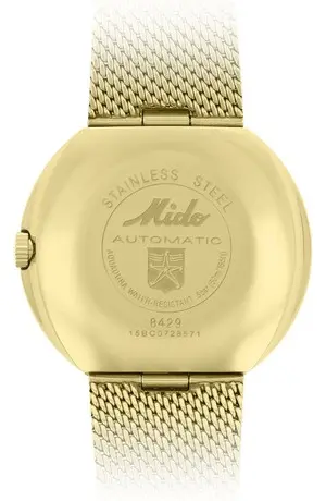 MIDO Commander Automatic Mesh Strap Watch - Gold/yellow/gold