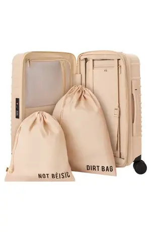 BEIS The Carry-on Roller Suitcase - Beige