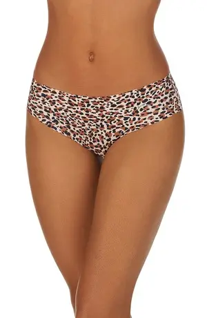 Dkny Litewear Cut Anywhere Hipster Panties Blush Animal Print