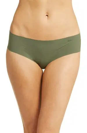 Dkny Litewear Cut Anywhere Hipster Panties Dark Olive