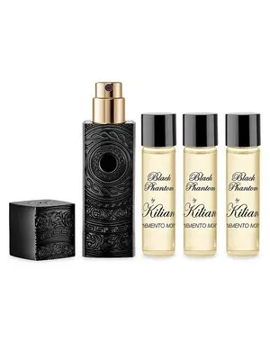 KILIAN Black Phantom Meto Mori 5-piece Atomizer & Eau De Parfum Refill Set - One-color