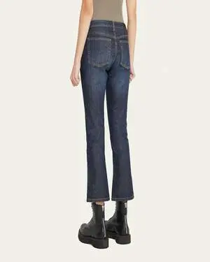 R13 Mid-rise Straight Kick Ankle Jeans - Avery Indigo