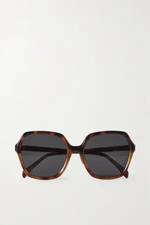 Celine Oversized Square-frame Sunglasses - Tortoiseshell
