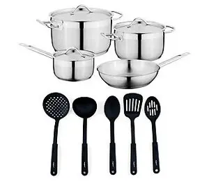 BERGHOFF Essentials 12-piece Stainless Steel Co Okware Set